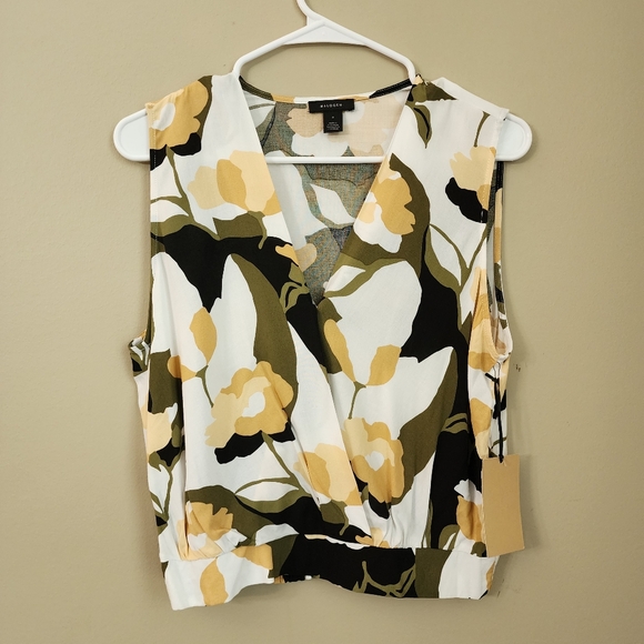 Halogen | Tops | Halogen Size S Sleeveless Floral Wrap Top Nordstrom ...